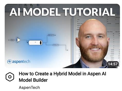 Deploy Aspen Hybrid Model In 5 Steps With Aspen Ai Model Builder