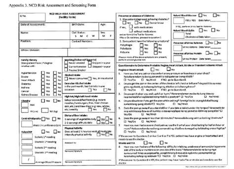 Cvdncd Assessment Form Pdf