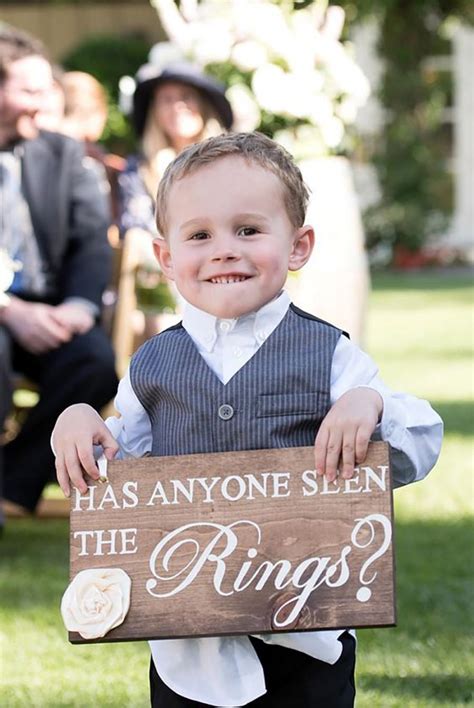 Ring Bearer Sign Custom Wording Ring Bearer Sign Personalized