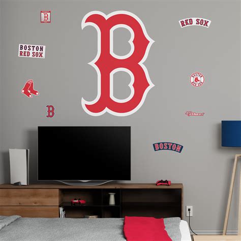 Boston Red Sox B Logo Removable Wall Decal Fathead Official Site