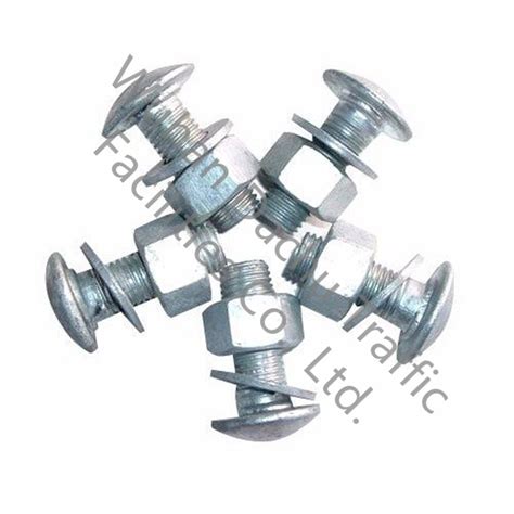 Galvanized Grade 88 M1635 M1645 Button Head Bolts And Nuts Guardrail