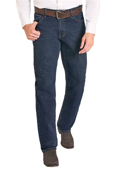 Mens Vintage 46 Cross Stitch Pocket Relaxed Stackable Boot Jeans