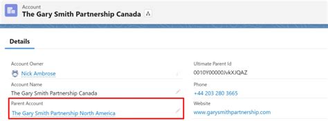 Link Accounts In Hierarchy Account Planner