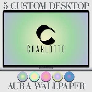 5 Custom Aura Wallpaper Desktop Aura Background Beige Pink Blue Green Yellow Laptop