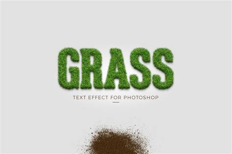 Grass Text Effect For Photoshop — Medialoot