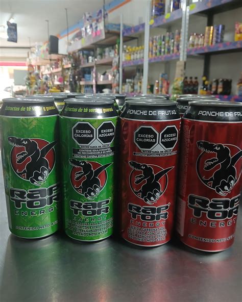 Super Nueva Bebida Energetizante Raptor Energy Sabores Ponche De
