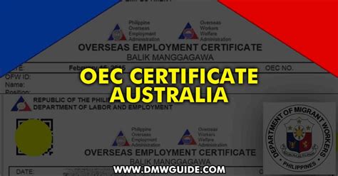 Oec Appointment Australia Ofw Balik Manggagawa Certificate Dmw Guide