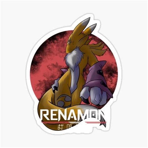 Rookie Renamon Form Classic Japanese Digimon Sticker For Sale By Darkdolz12 Redbubble