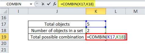 combin in excel examples how to use