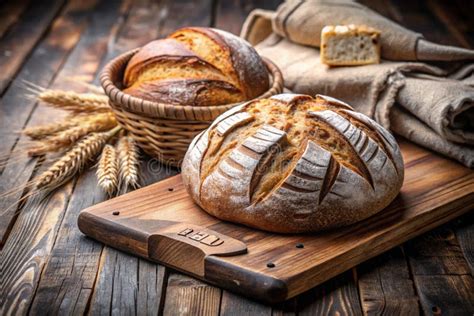 Rustic Traditional Bread Stock Illustration Illustration Of