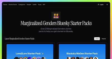 Marginalized Genders Bluesky Starter Packs [2 Lists Sep 2025]