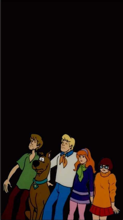 Scooby Doo Black Background Scooby Doo Wallpaper Iphone Mystery