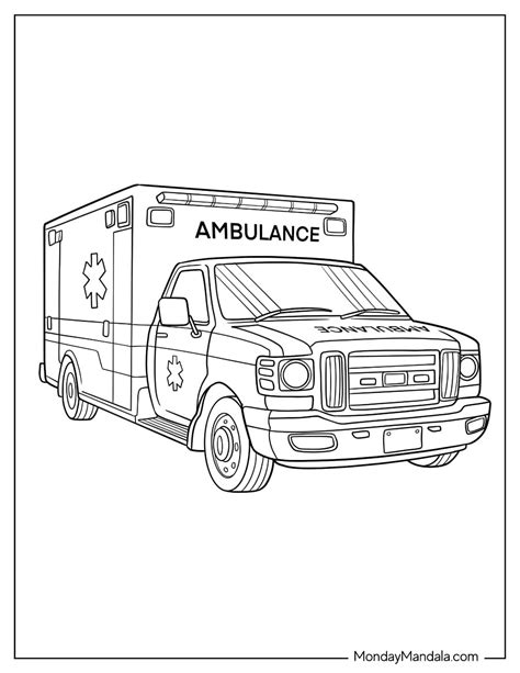 32 Ambulance Coloring Pages Free Pdf Printables