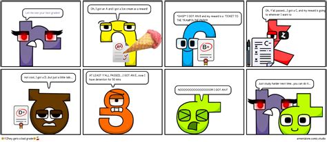 😍🩷zhey Gets A Bad Grade😍🍒 Comic Studio