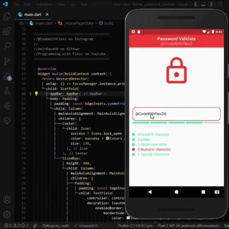Password Validation Using Flutter Youtube