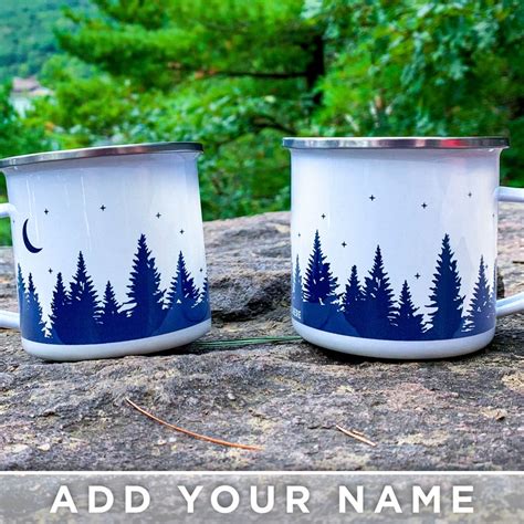 Metal Camping Coffee Mug Etsy