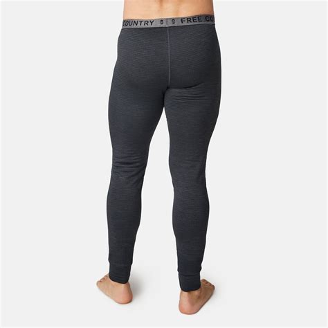 Mens Force Grid Fleece Base Layer Bottom Free Country