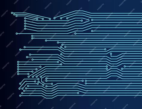 Premium Vector Electronics Board High Tech Digital Data Connection