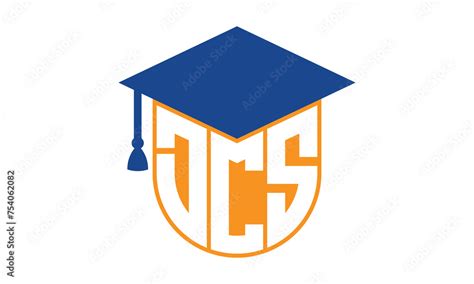 Dcs Initial Letter Academic Logo Design Vector Template School College Logo University Logo