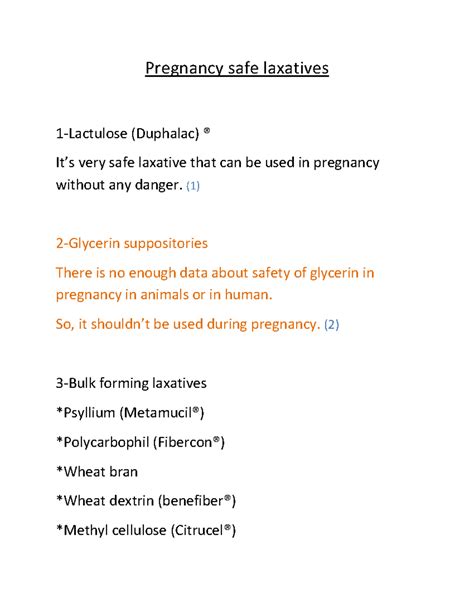 Pregnancy Safe Laxatives Pregnancy Safe Laxatives 1 Lactulose