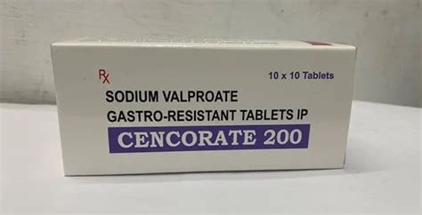 Sodium Valproate Gastro Resistant Tablets 200 Mg At ₹ 180box In Vadodara
