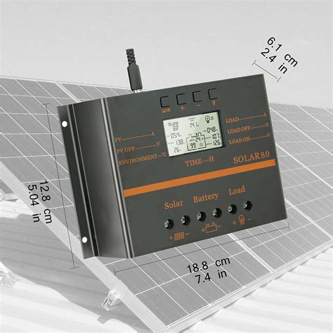 80amp 12v 24v Auto Pwm Solar Charge Controller Ecgsolax