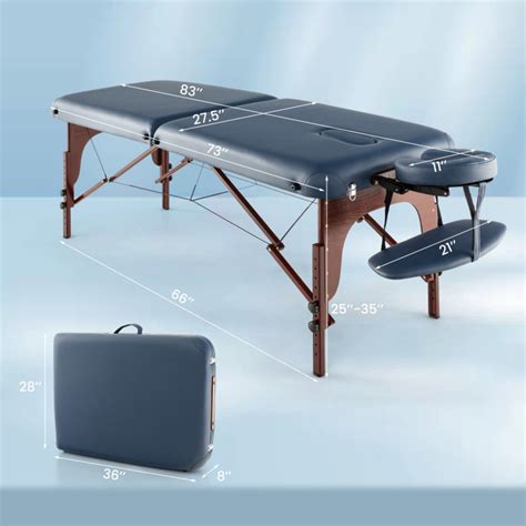 Portable Folding Massage Table With Carrying Case Costway
