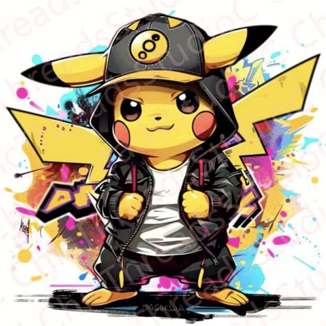 Dancing Pikachu Png Art Hip Hop Pikachu Pikachu Pokémon Png Instant