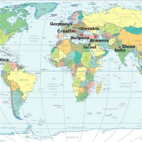 Sevan Network World Map With Operated And Planned Particle Detectors