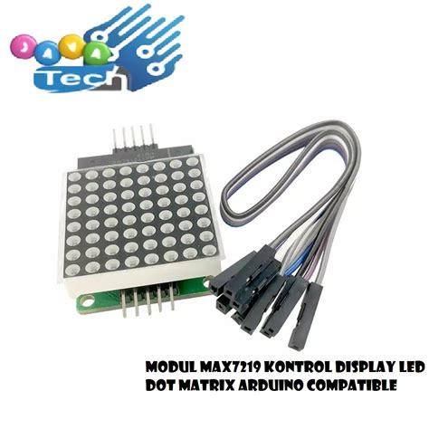 Jual Modul MAX7219 Kontrol Display LED Dot Matrix Arduino Compatible Shopee Indonesia
