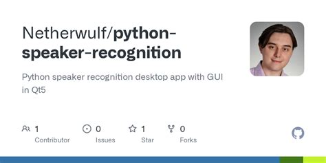 Github Netherwulfpython Speaker Recognition Python Speaker