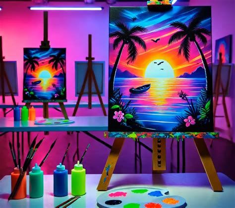 Neon Tapyba Tamsoje Dirbtuvės Vaikams Edukacinės Programos