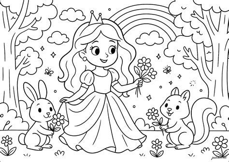 La Principessa E I Suoi Amici Della Foresta Pagine Principesse Da