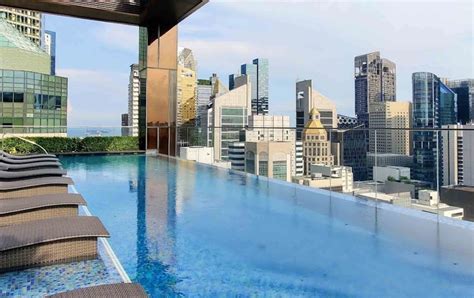 Singapore Hotel Pool Infinity Pool On Roof