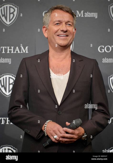 Actor Sean Pertwee Attends The Press Conference For The Tv Series Gotham In Tokyo Japan On