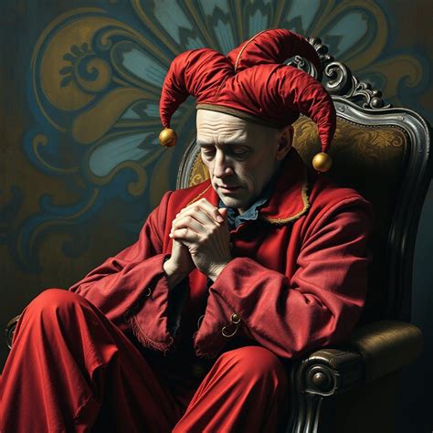 The Sad Jester 1 Melancholic Jester Lost In Thought