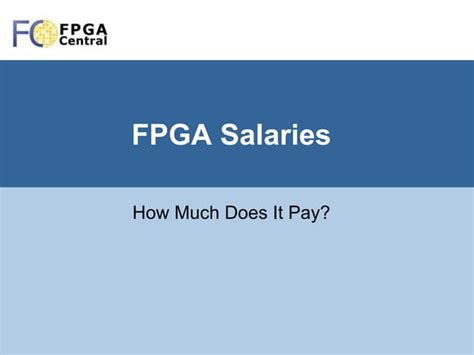 Fpga Salaries Ppt