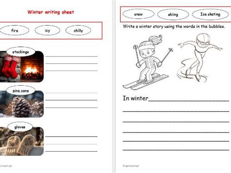 Early Writing Activity Winter Teaching Resources