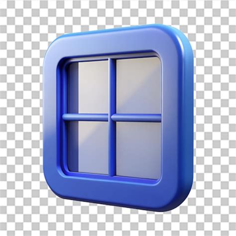 3d Window Icon Isolated On White Background Can Be Used For Many