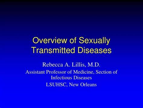Ppt Overview Of Sexually Transmitted Diseases Powerpoint Presentation