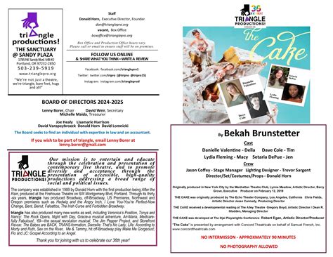 The Cake — Triangle Productions