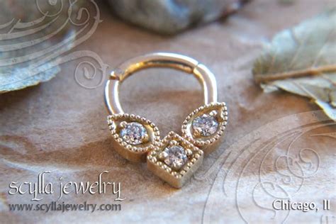 The Aries Witch ♈ Body Piercing Jewellery Septum Ring Clicker