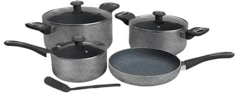 Kitchen Appliances Impex Royal Granite 8 Pcs Non Stick Coated