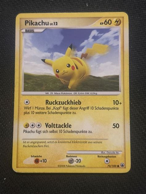 Card Pokemon Old 2008 Majestic Dawn Pikachu 70100 Gebraucht In