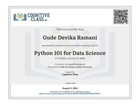 Gude Devika Ramani On Linkedin Python Datascience Ibm Cognitiveclass