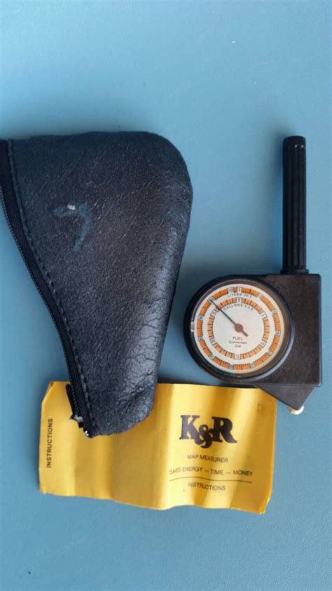 Vintage Map Measurer K And R Rolling Map Measurer Original Etsy