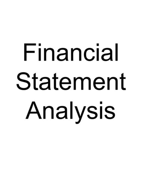 Financial Statement Analysis Download E Book Icmai Rvo