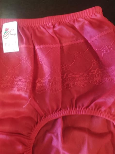 Handmade Retro Style All Nylon Panties Size Lg Waist 36 Inches Red Ebay
