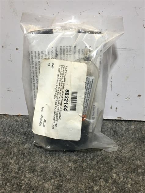 Dayton 14 150 Psig Max Mini Air Line Filter Model 4zl08 For Sale