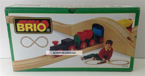 Vintage Brio Wooden Train Railway Set Complete 7042190
